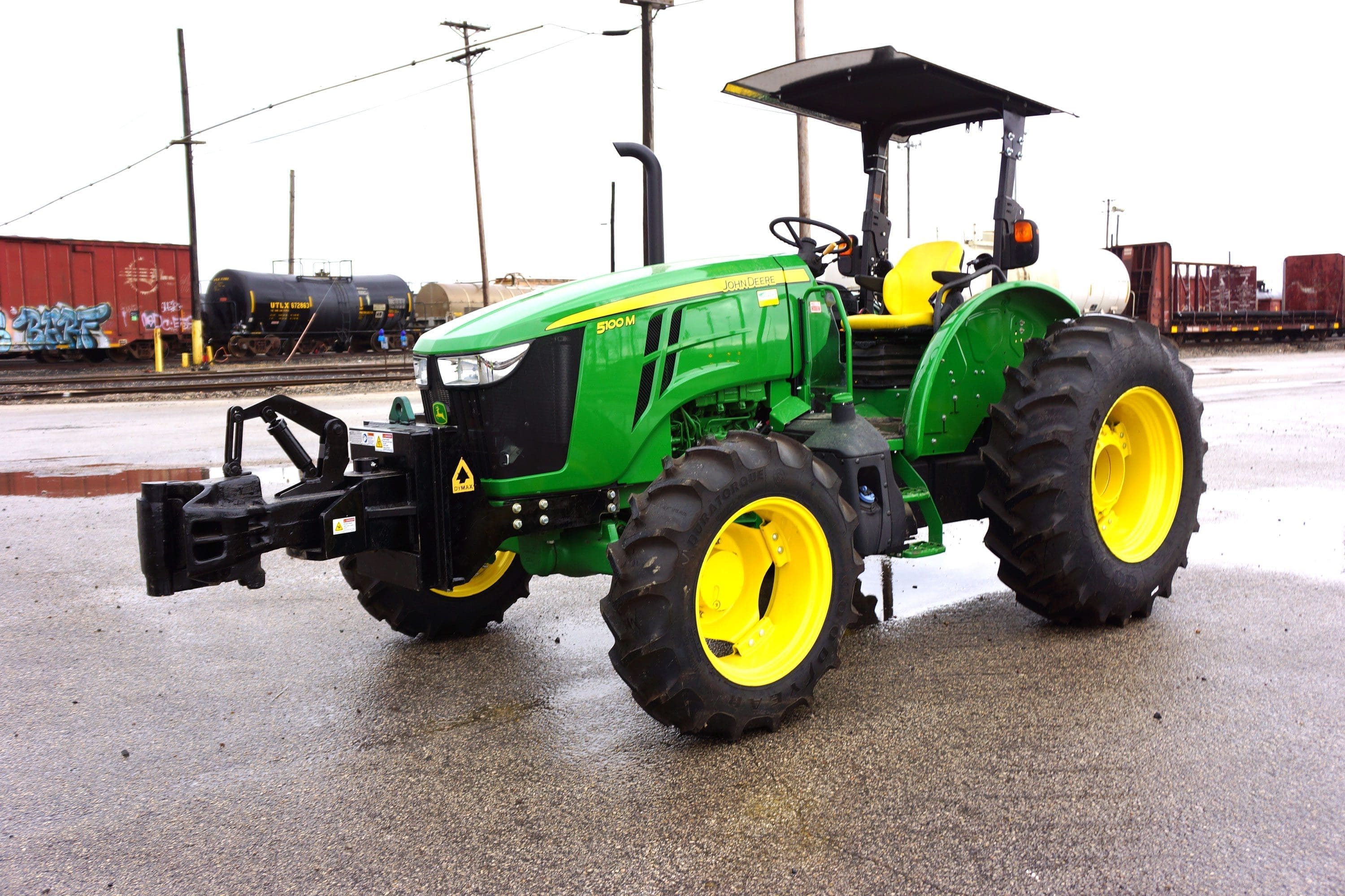 Railcar Couplers for Wheel Loaders and Tractors | DymaxRail