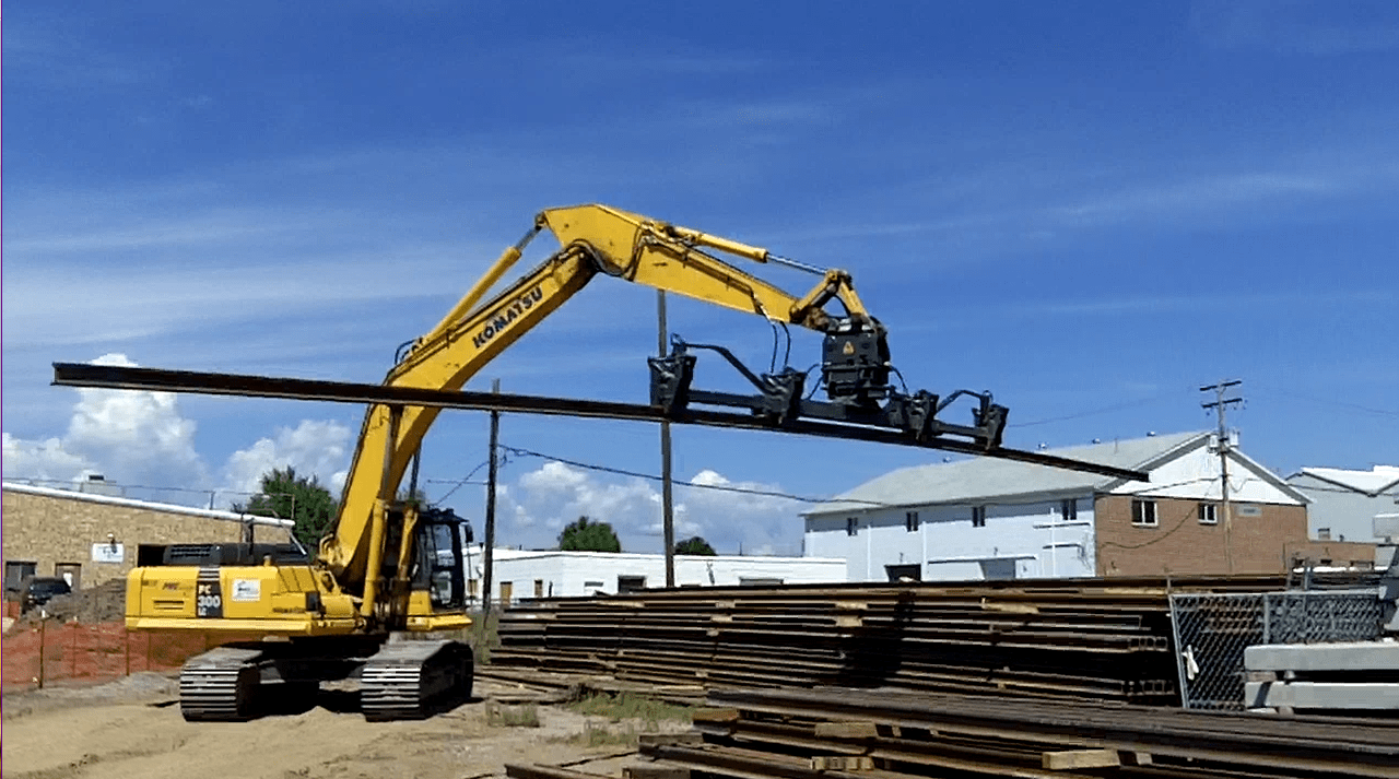 Rail Handler LG – 80-ft Excavator Rail Grapple | DymaxRail