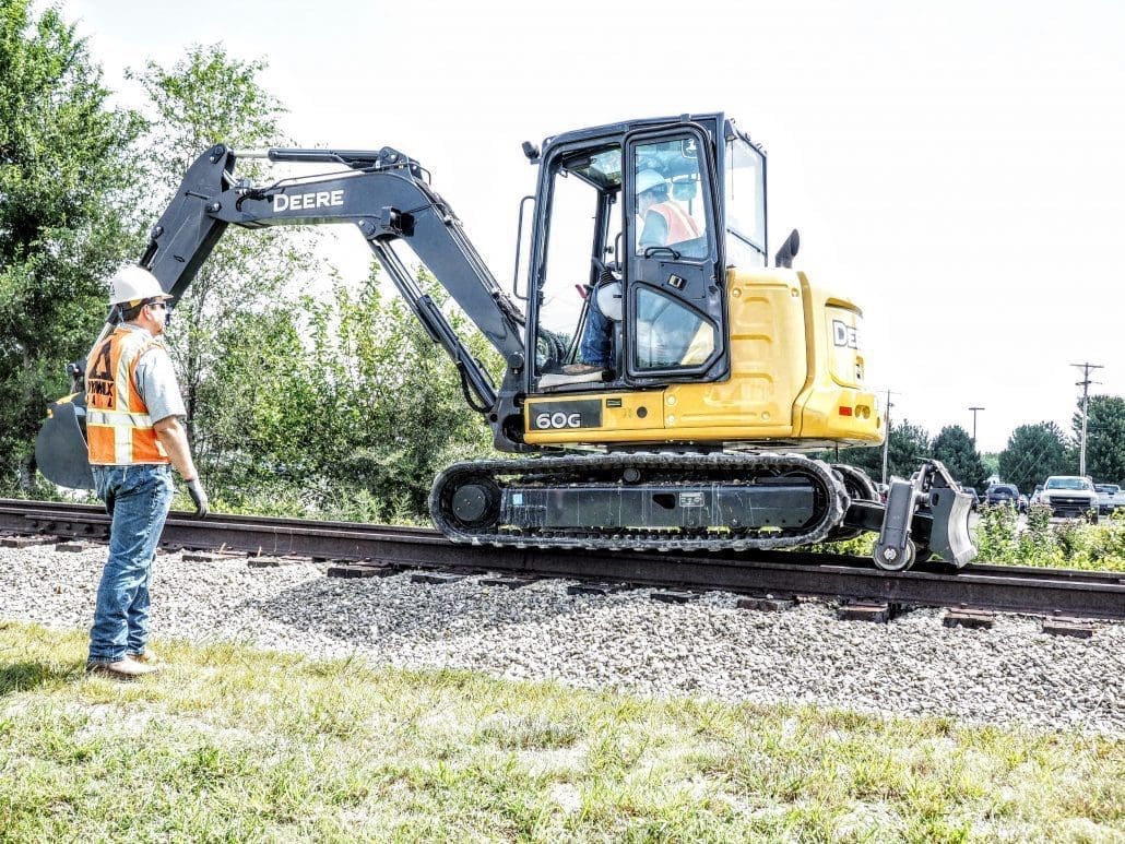 Rail Rider Compact Excavator - DYMAXRAIL