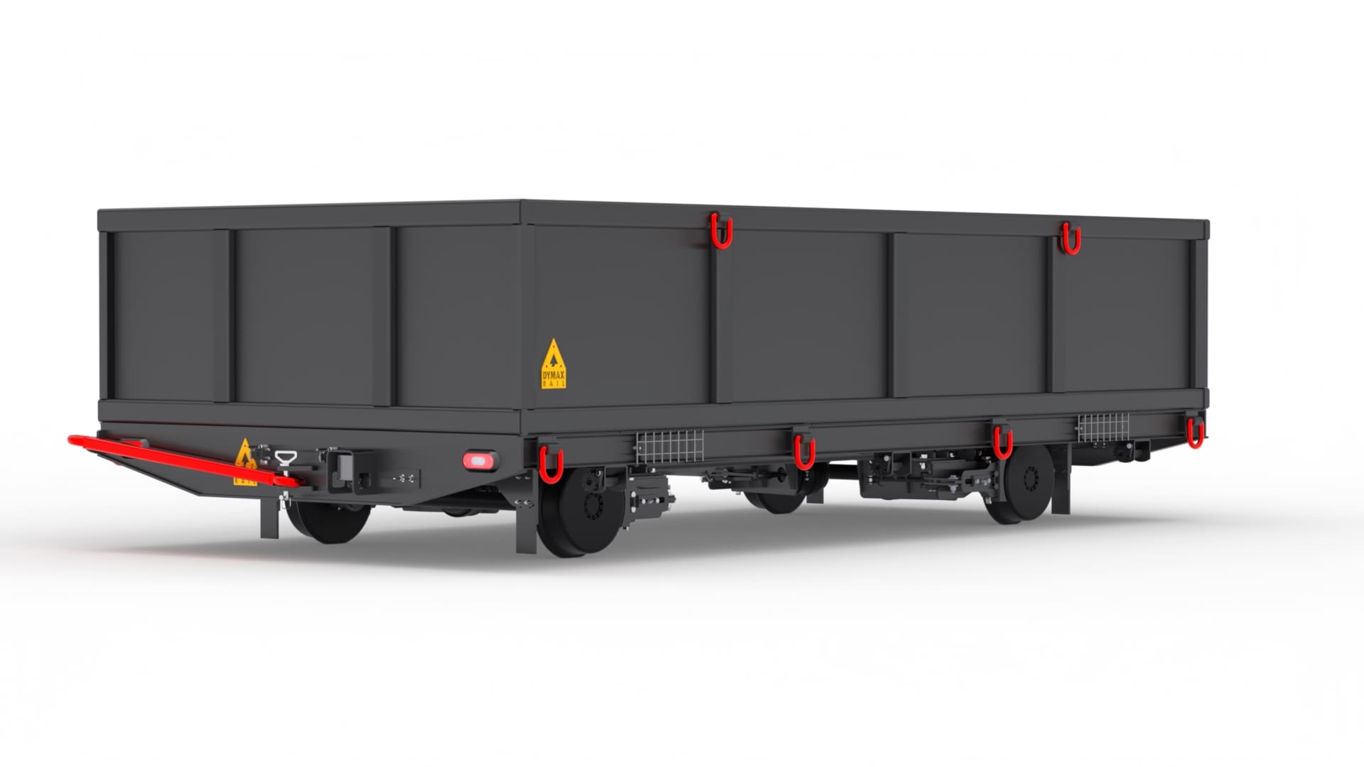 Gondola Box Track Cart | Transport Rail Materials - DymaxRail