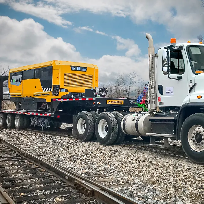 How Vossloh Moves Heavy Milling Equipment by Rail - DYMAXRAIL